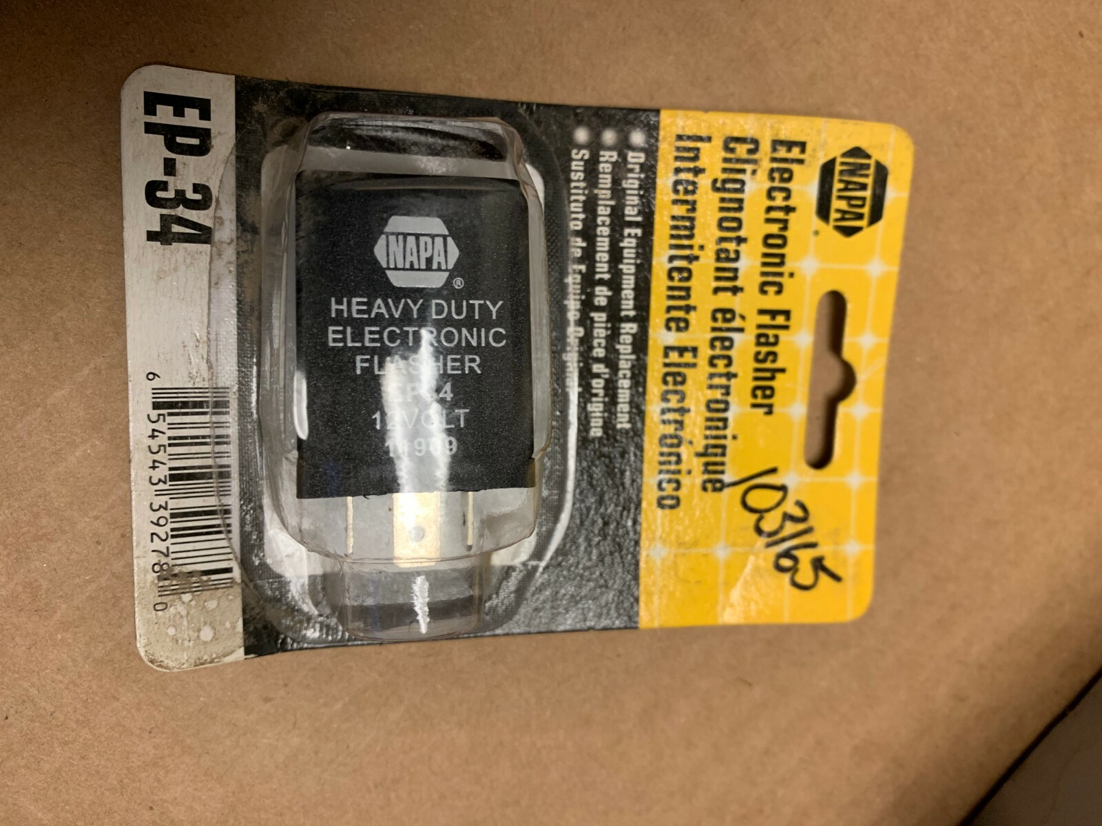 ONE GENUINE NAPA ELECTRONIC TURN SIGNAL - HAZARD WARNING FLASHER EP34 ...