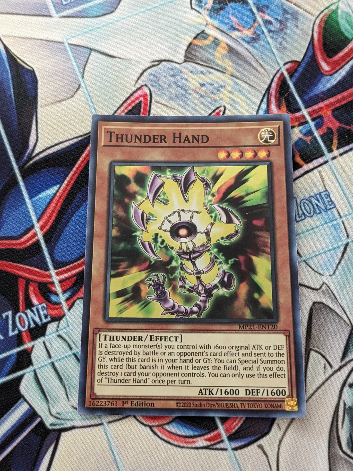 Yu-Gi-Oh! TCG Thunder Hand 2021 Tin of Ancient Battles MP21-EN120 1st ...