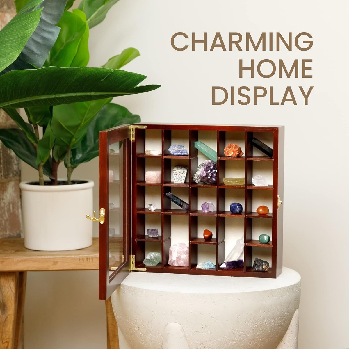 Rock Collection Display Case Endless Energy Crystals – The Barlow