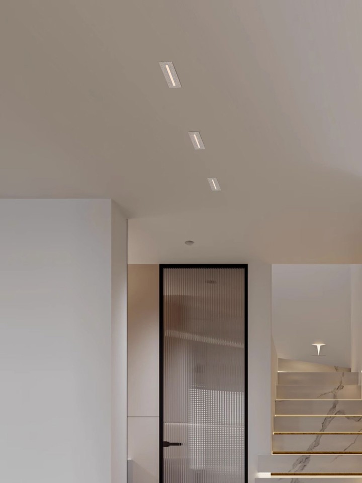 LED Bedroom Linear Grille Light Hallway Anti-glare Embedded Lamp ...