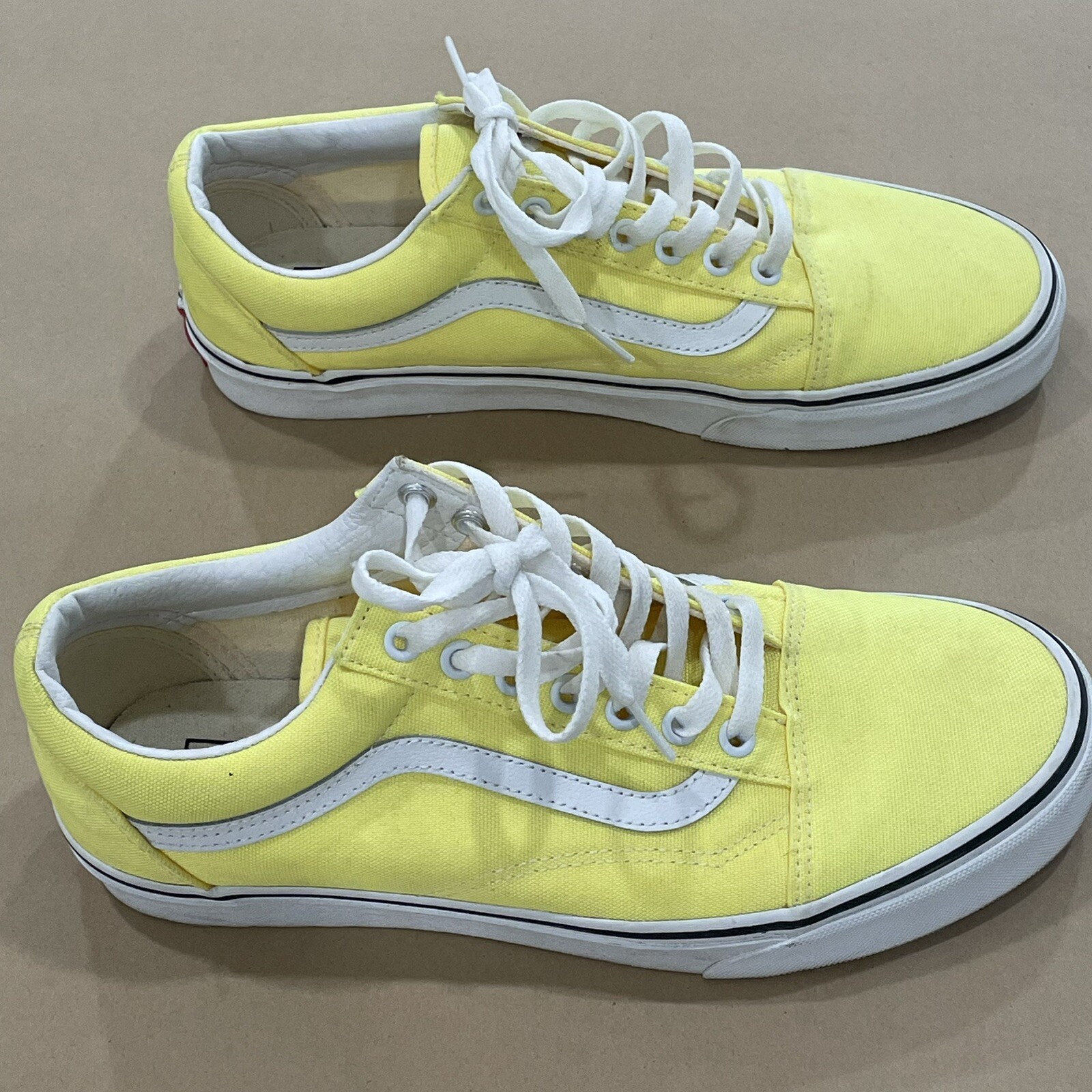Vans Sidewall Shoes Skate Neon Pastel Yellow Mens 9 W… - Gem