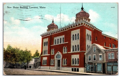 New Shrine Building, Lewiston Maine | eBay