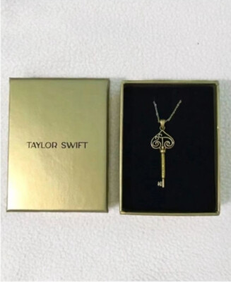 Hot Taylor Swift Vintage Fearless Key Necklace Hollow Out Design With ...
