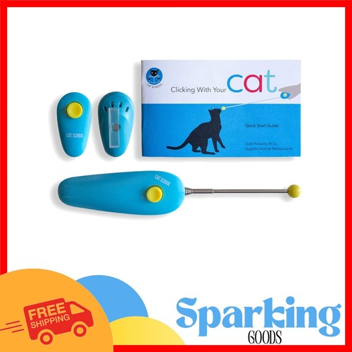 Quieter Cat Clicker Training Kit with Target Stick & Guidebook for ...
