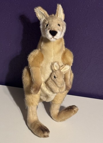 HANSA Red Kangaroo Plush Rare Retired No.3642 43cm Animal Stuffed Toy ...