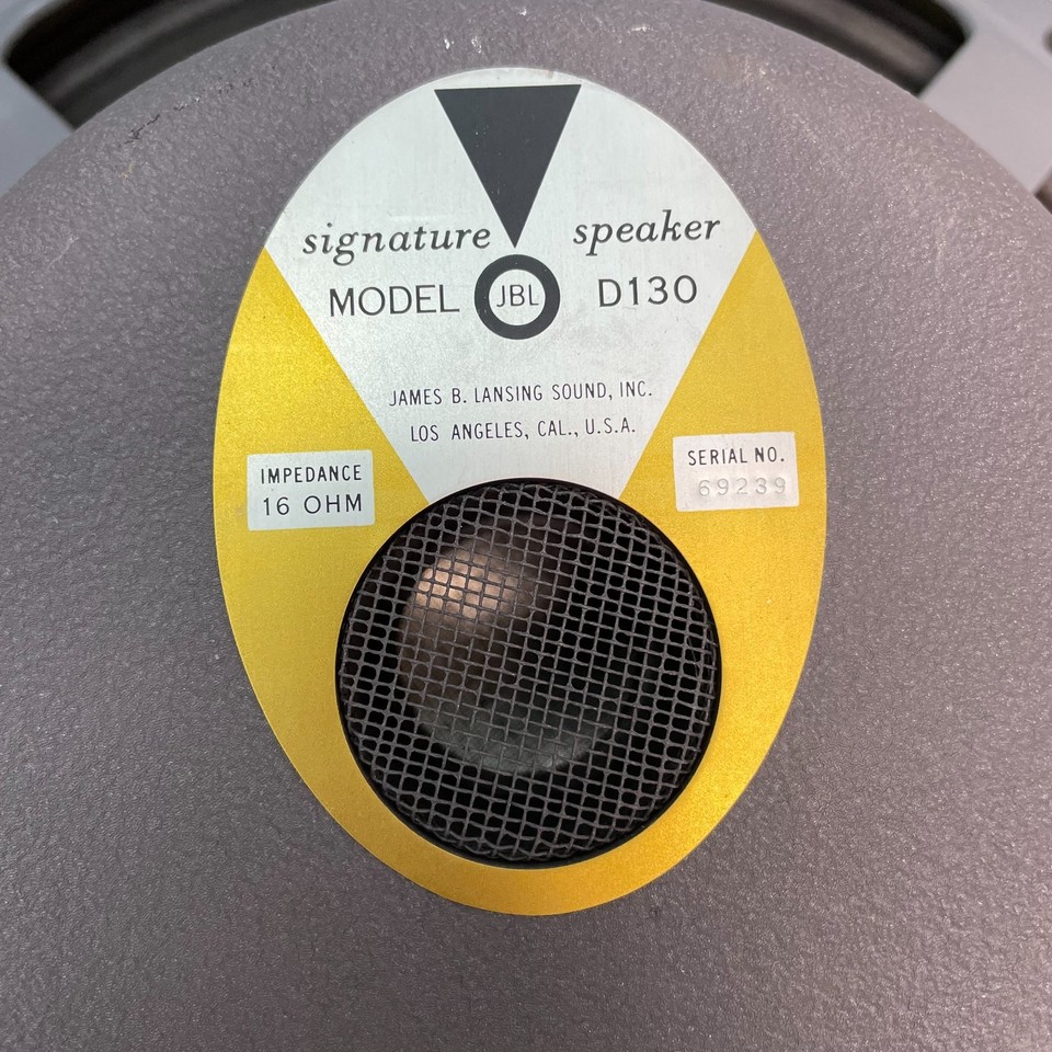 JBL Model D130 Signature Loudspeaker 16Ohm Impedance TESTED FOR PARTS ...