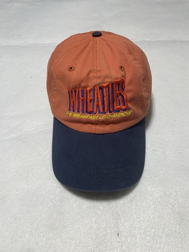 Wheaties Hat Breakfast of Champions Cap - Orange Adjustable Cotton Dad ...