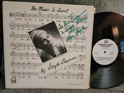 GAYLE DUNNE The Music is Sweet LP FEMALE JAZZ VOCAL SIGNED AUTOGRAPHED ...