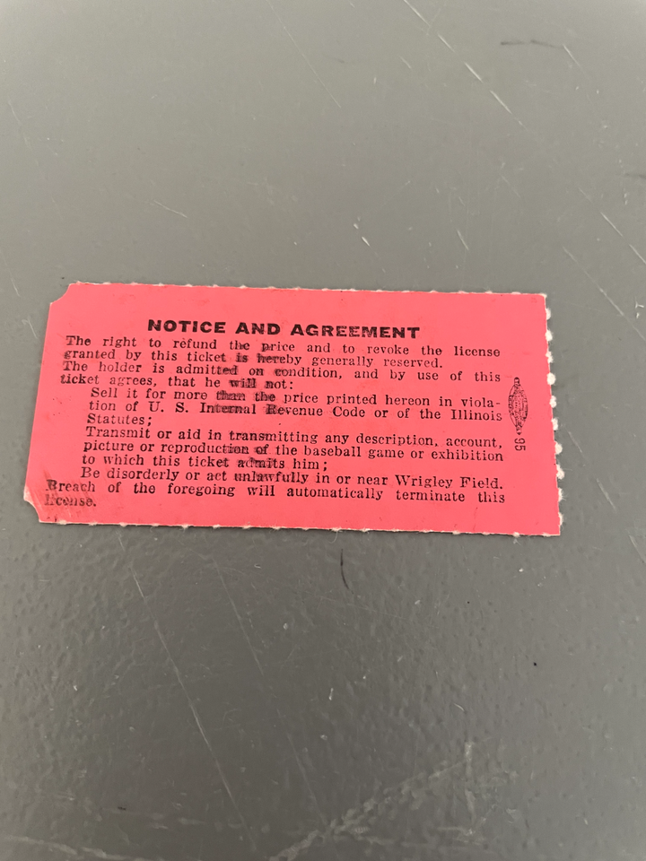 CHICAGO CUBS VS PITTSBURGH PIRATES TICKET STUB JULY 3, 1971 | eBay