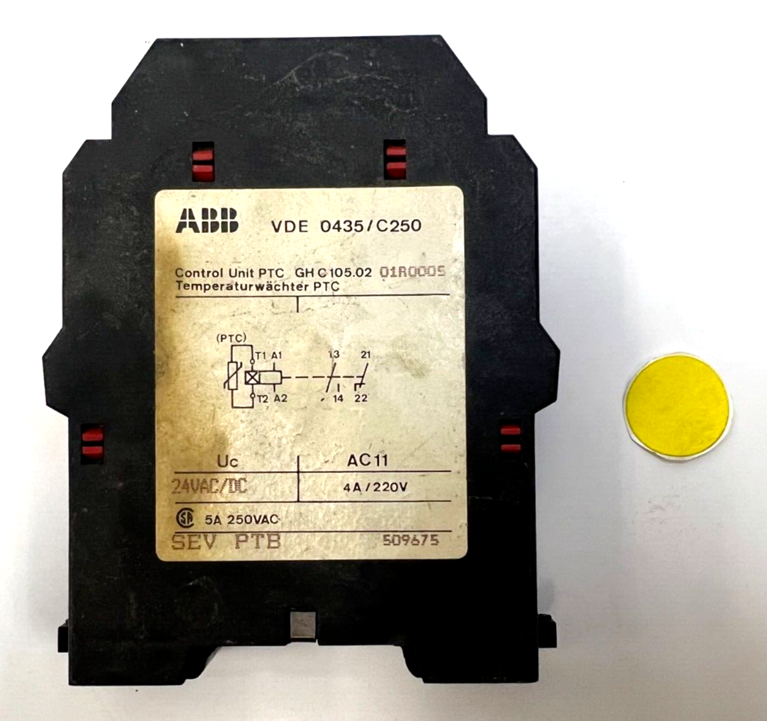 ABB VDE 0435/C250 CONTROL UNIT PTC | eBay