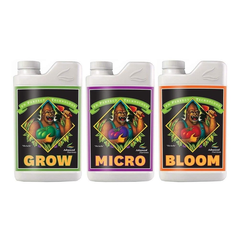 Advanced Nutrients - Grow, Bloom, Micro 3-Part Set - Base Nutrient | eBay