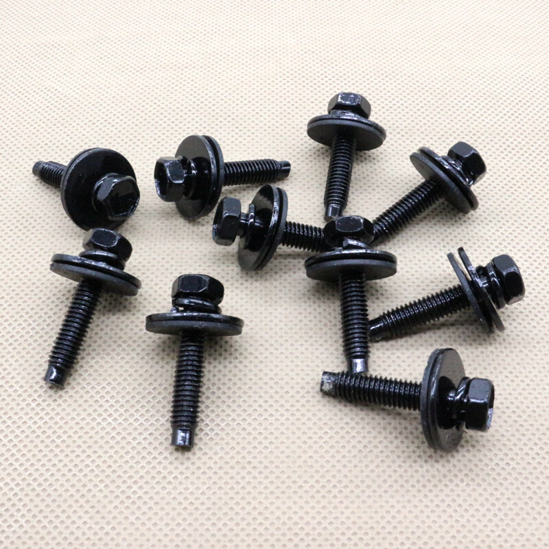 10Pcs For Toyota 90119-06863 Metal Hex Head Dog Bolt Screw Fastener ...
