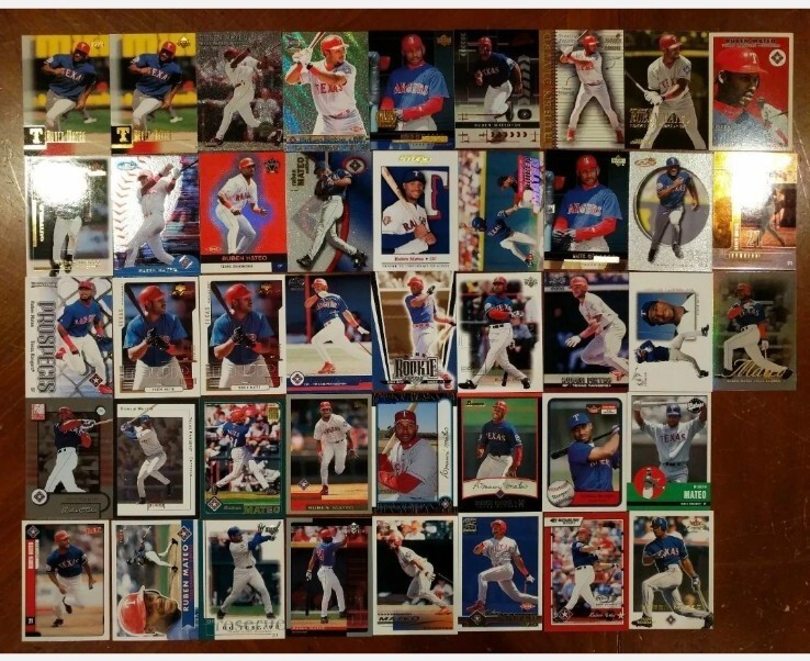 Ruben Mateo Baseball Card Lot MLB Rangers Bowman Topps UD Fleer Donruss ...
