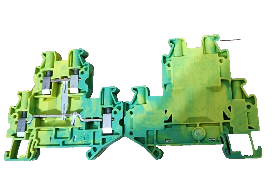 (Lot of 5) Phoenix Contact UTTB 4-PE Ground Modular Terminal Blocks ...