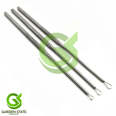 3Pcs ENT Ear Cleaner Loop Ear Wax Remover Ear Pick Curettes Small ...