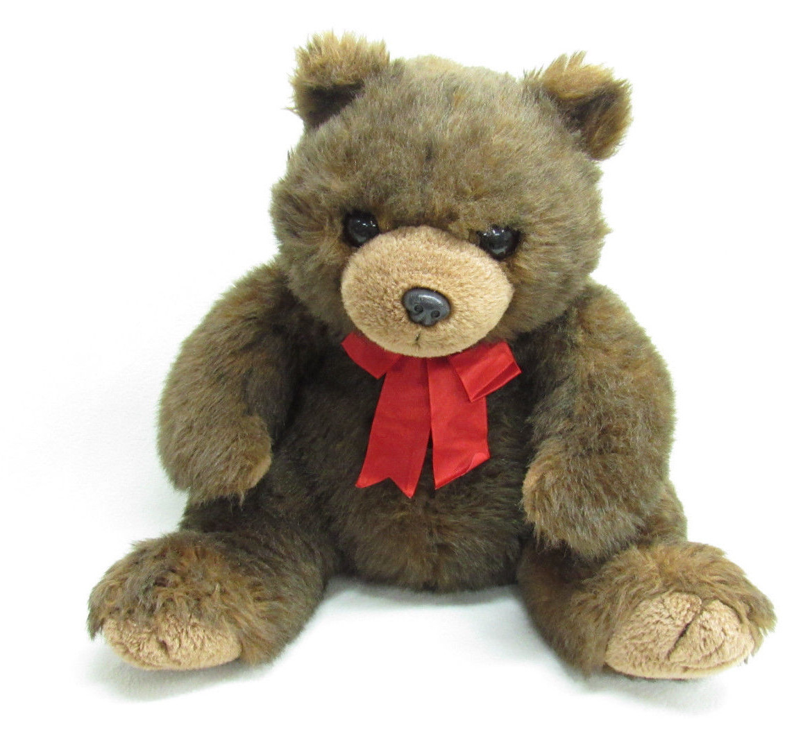 1990 TY LARGE Brown McGee 16 INCHES Stuffed PLUSH TEDDY BEAR | eBay