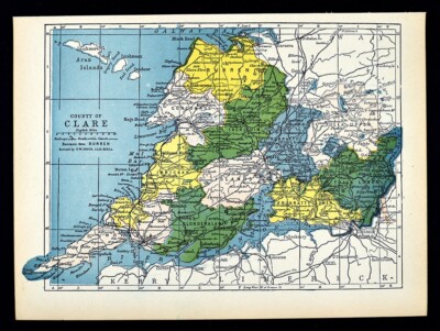 1900-Now - Ireland Map Of County - 3