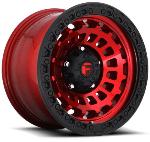Fuel D632 Zephyr 17x9 5x5/5x127 1 Candy Red Black Wheels(4) 71.5 17 ...