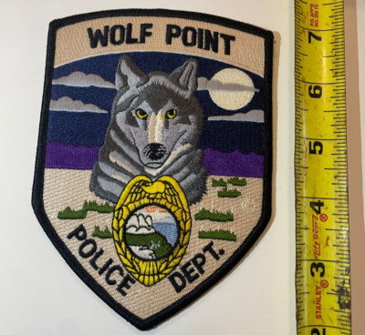 Wolf Point Police Montana Patch 5.5”X4” | eBay