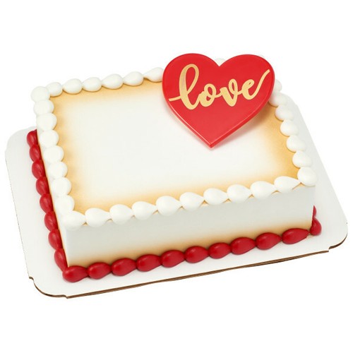 New Cake Toppers Love Hearts Cake Topper Layons Set of 3 | eBay