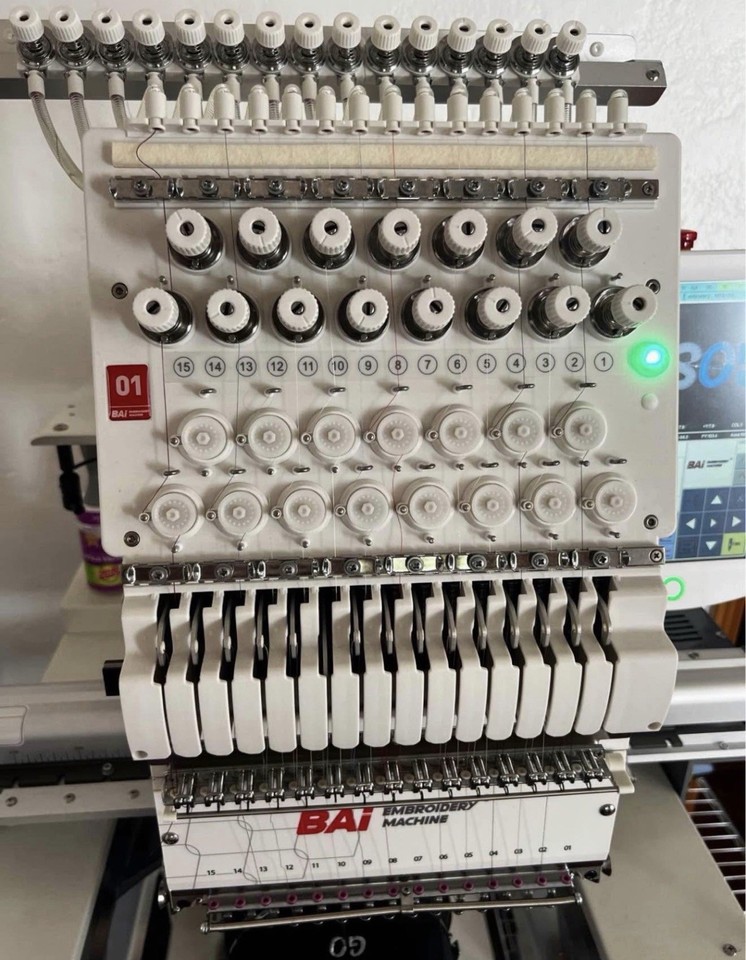 BRAND NEW Bai 15 Needle Embroidery Machine with Stand | eBay