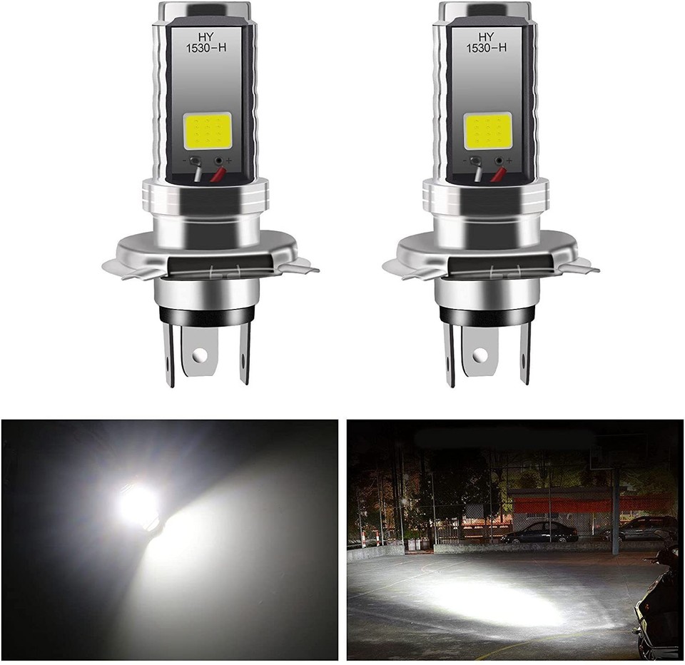 LED Headlight H4 BA20D H6 with Super Bright Output for Motorcycle ...