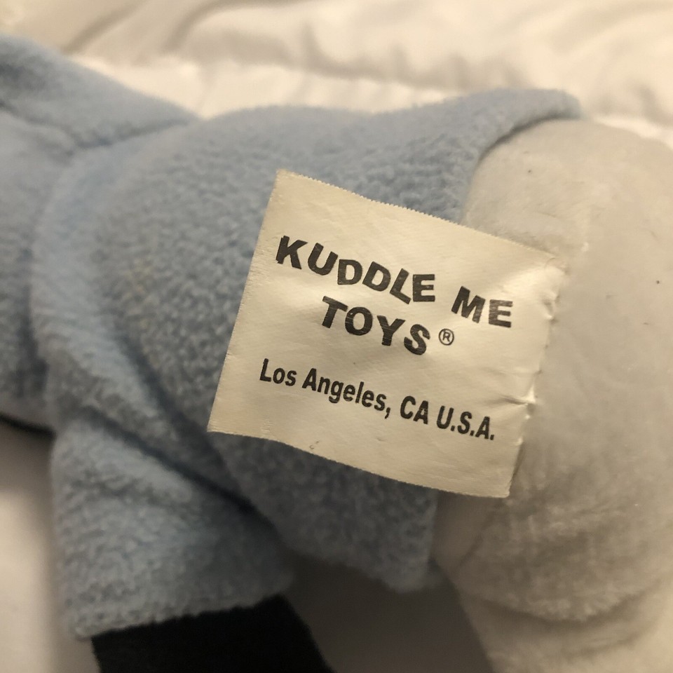 Vintage Kuddle Me Toys Play Pets Plush Stuffed Animal Polar Bear Blue ...