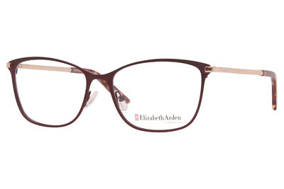 Elizabeth Arden NY EAC407-2 Eyeglasses Women's Matte Red/Gold Optical ...