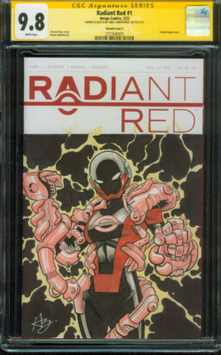 Radiant Red 1 CGC 9.8 Original art Sketch Variant Superman 233 Homage ...