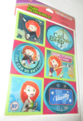 New Sealed Hallmark Stickers Kim Possible holograms | eBay