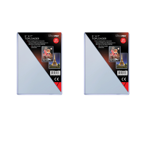 (50) Ultra Pro 5x7 Toploaders 5" x 7" Topload Rigid Card Holders Photo ...
