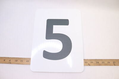 Number 5 Sign Aluminum 12" x 9" | eBay