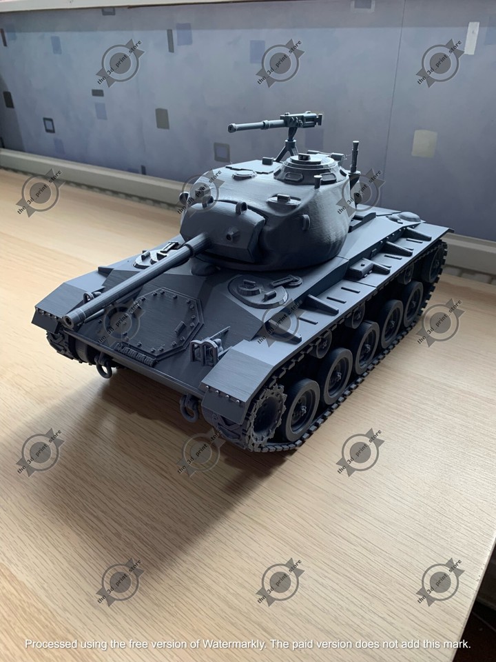 WW2/USA LIGHT TANK M24 CHAFFEE, 3D PRINTED, MANY SCALES AVAILABLE | eBay