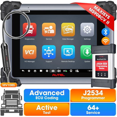 Autel MaxiSYS CV MS908CV II as MS909CV Heavy Duty Diagnostic Scan Tool ...