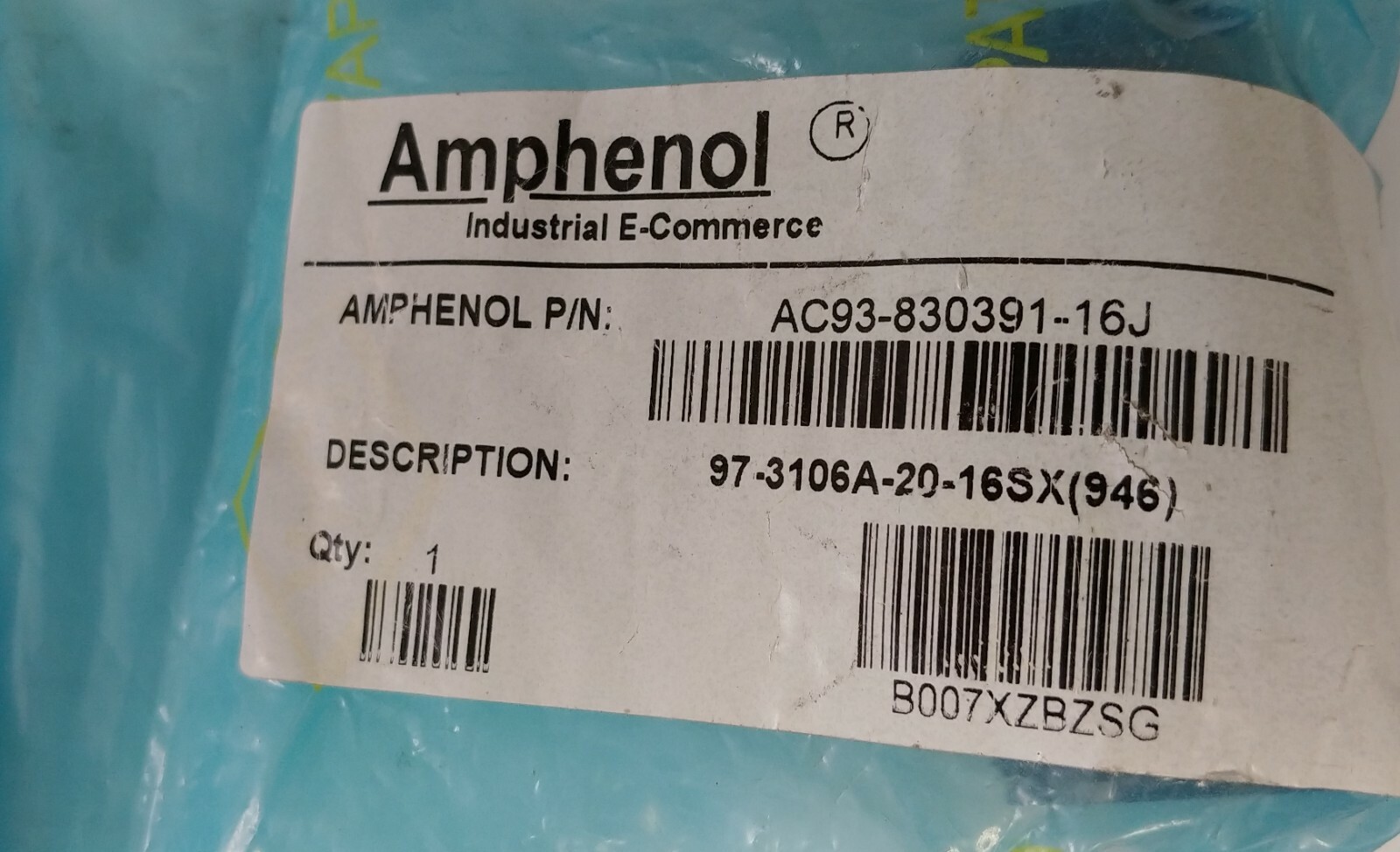 AMPHENOL 97-3106A-20-16SX(946) Circular Connector Pin for sale online ...