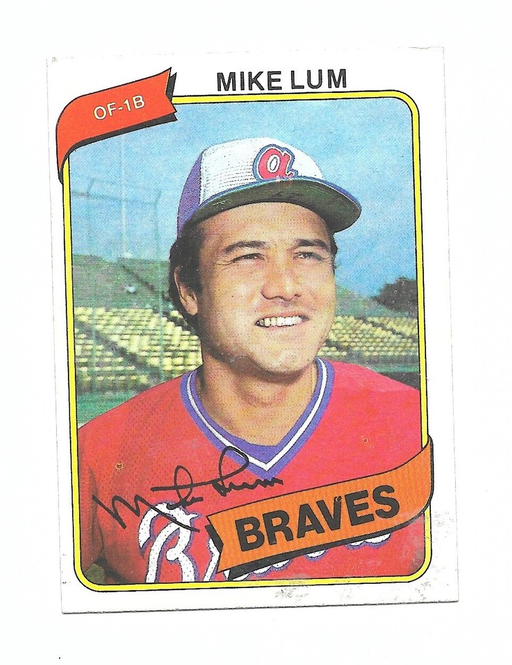 1980 Topps Mike Lum 7 Atlanta Braves Baseball | eBay