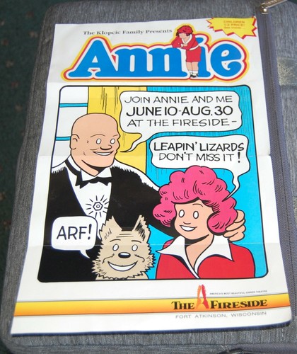 Vintage 1980s Small Annie Poster / Flyer Little Orphan Annie Fireside ...