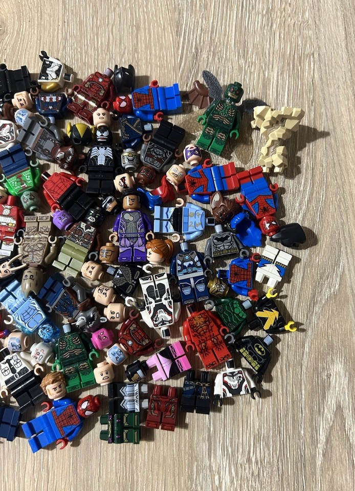 Lot Of 100+ Lego Marvel/DC Minifigures & Torsos, Legs, Helmets ...