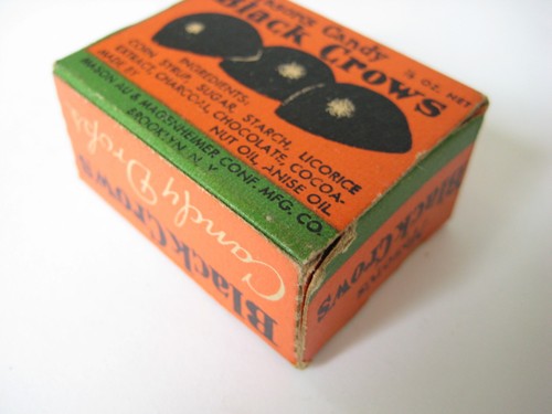 vintage Mason's Candy Black Crows BOX retro licorice dots drops antique ...