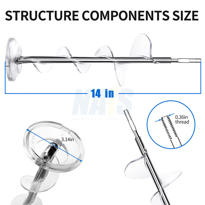WR17X11705 WR17X11939 Ice Maker Auger for GE Refrigerator AP3672963 ...