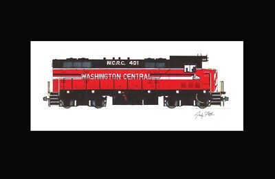 Washington Central CF7 #401 11"x17" Matted Print Andy Fletcher signed ...