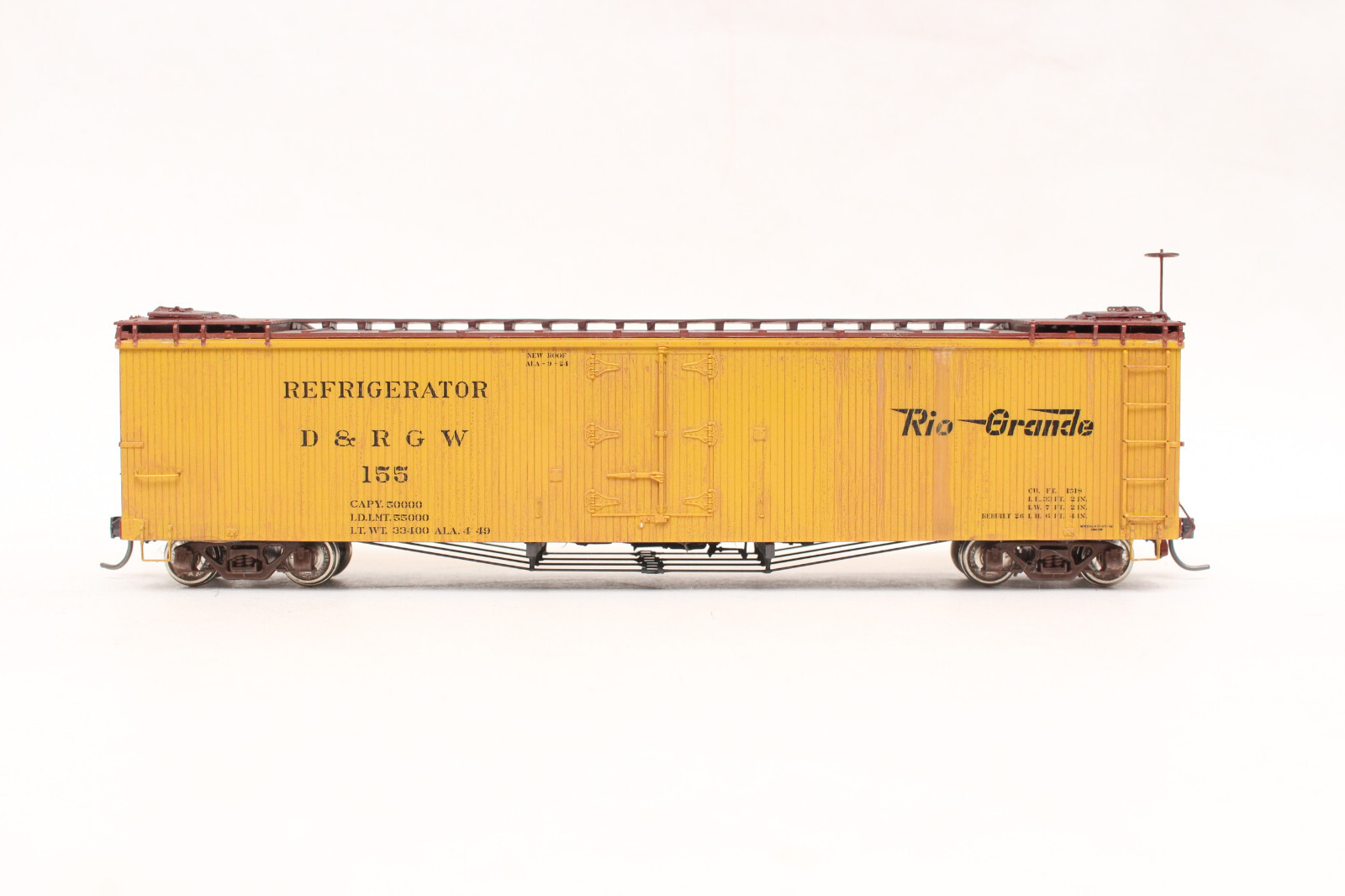 SN3 BEAUTIFULLY BUILT PBL LONG REEFER 155 DRGW KIT WEATHERED! | eBay