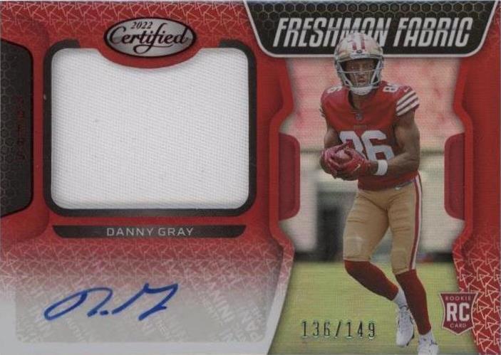 2022 Panini Certified - Freshman Fabric Mirror Signatures Danny Gray ...