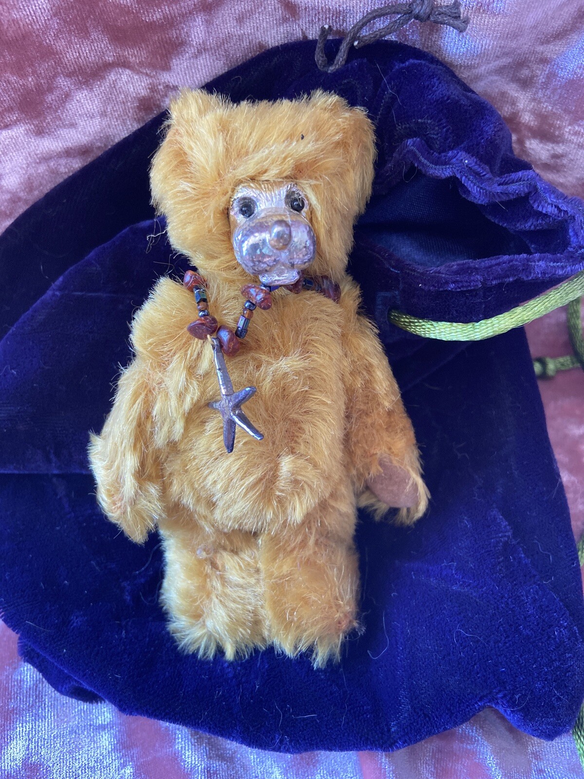 MINIATURE RAIKES TEDDY BEAR 4" ENCHANTABLE STARFISH METAL FACE | eBay