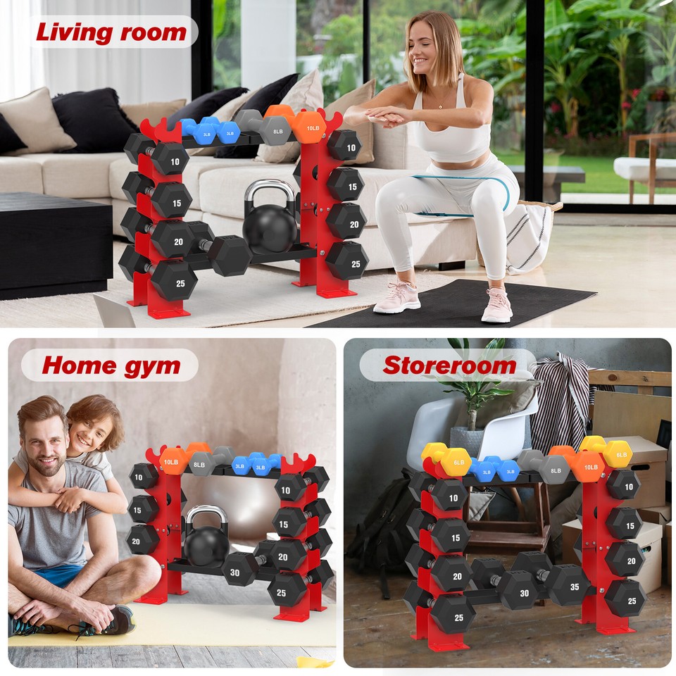 Dumbbell Rack Stand Only 5 Tier 450LBS Capacity Weight Rack for ...