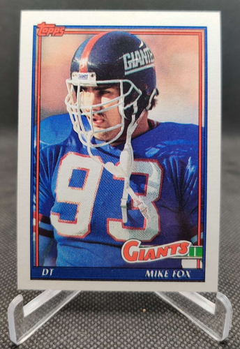 1991 Topps #26 Mike Fox New York Giants Football Card | eBay
