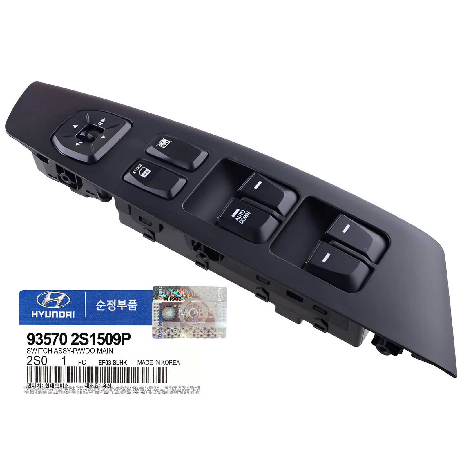 GENUINE 935702S1509P Power Window Main Switch for Hyundai Tucson 2010 ...