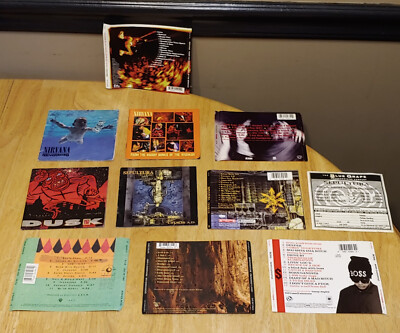 CD Liner Notes + Case Liners Lot - Nirvana, Soundgarden + More - NO CDs ...