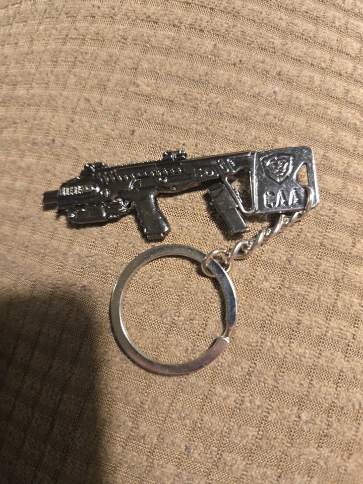 CAA MCK Key Chain Metal Machine Gun Shot Show Silver C77 | eBay