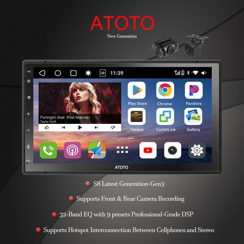 ATOTO S8 7" 2 DIN Android Car Stereo Bluetooth Radio Multimedia Receiver w/ CAM | eBay